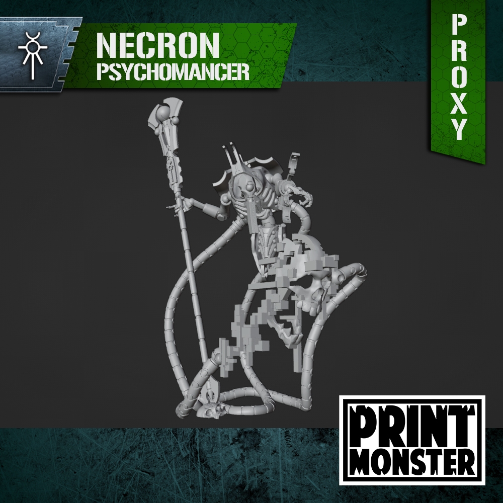 Necron Psychomancer - Miniatura para Warhammer 40k, Kill Team, One Page ...
