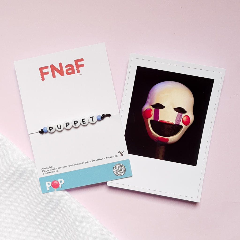 Pulseira five nights at freddy's com foto bijuxpop PUPPET | Shopee Brasil