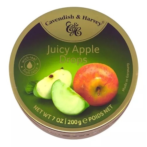 Bala Cavendish & Harvey Juicy Apple Drops 200g | Shopee Brasil