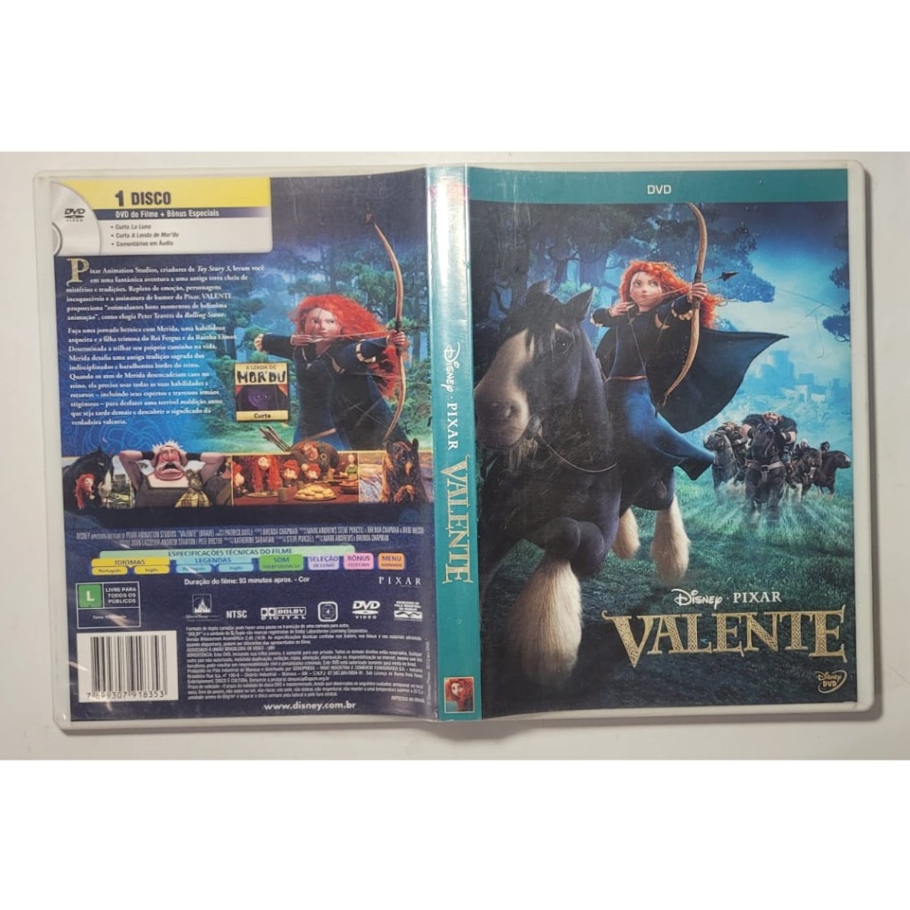 Dvd Disney Pixar - Valente | Shopee Brasil