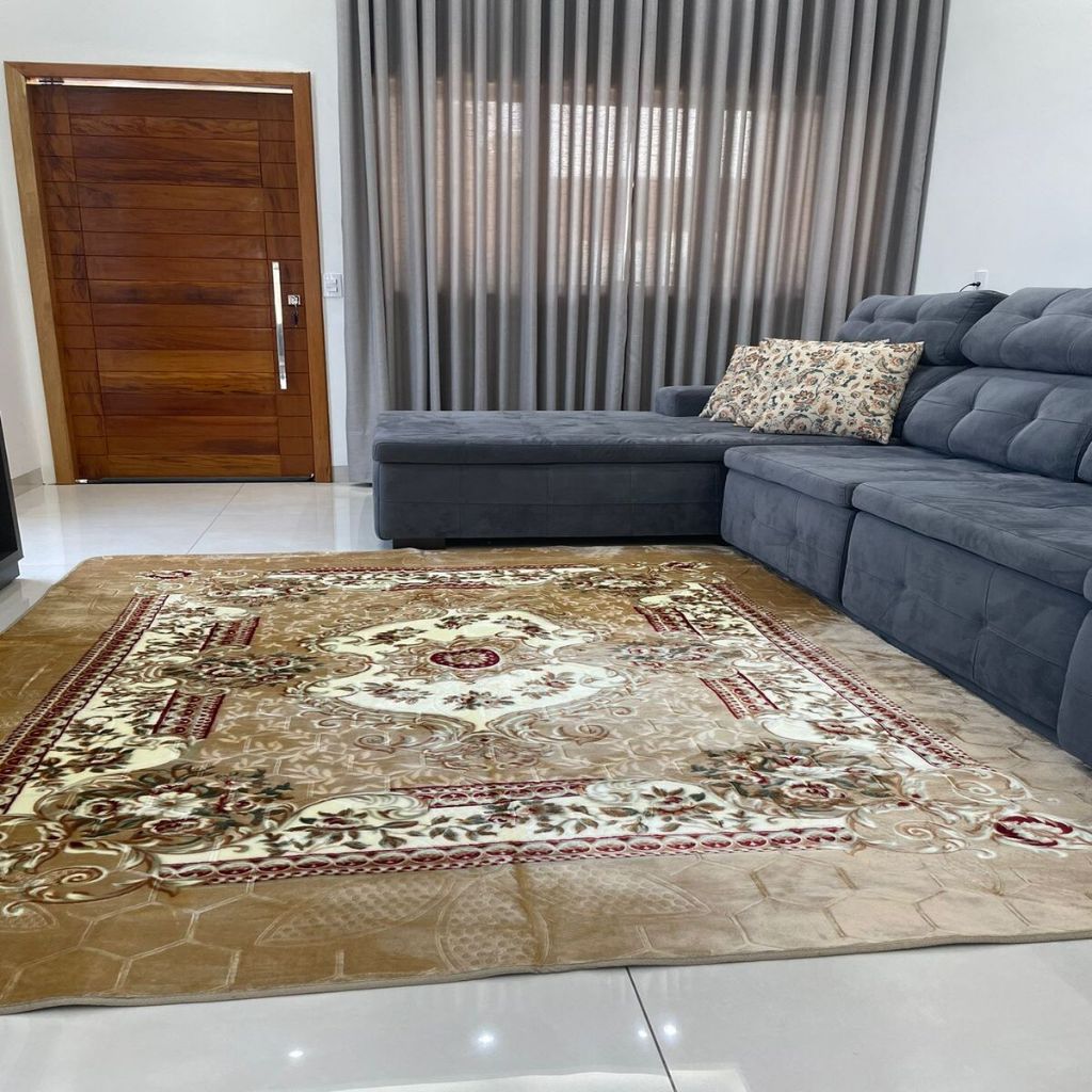 tapete Deluxe linho belga 2,00x1,40 Confortável vários ambientes ...