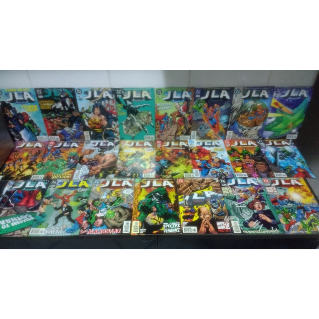 lote 67 hq lja - liga da justiça c/ john byrne dc 1997 rjhm | Shopee Brasil