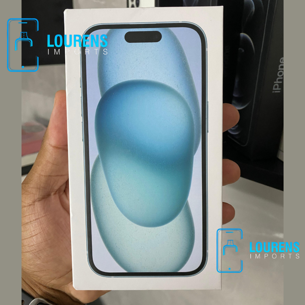 CAIXA VAZIA IPHONE 15 15 PLUS COM MANUAIS CHAVE CHIP 256/512 GB ...