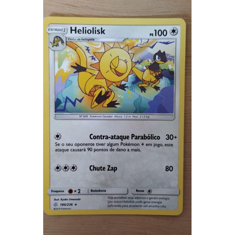 Heliolisk (carta rara evolução) - Pokémon TCG cards (original em ...