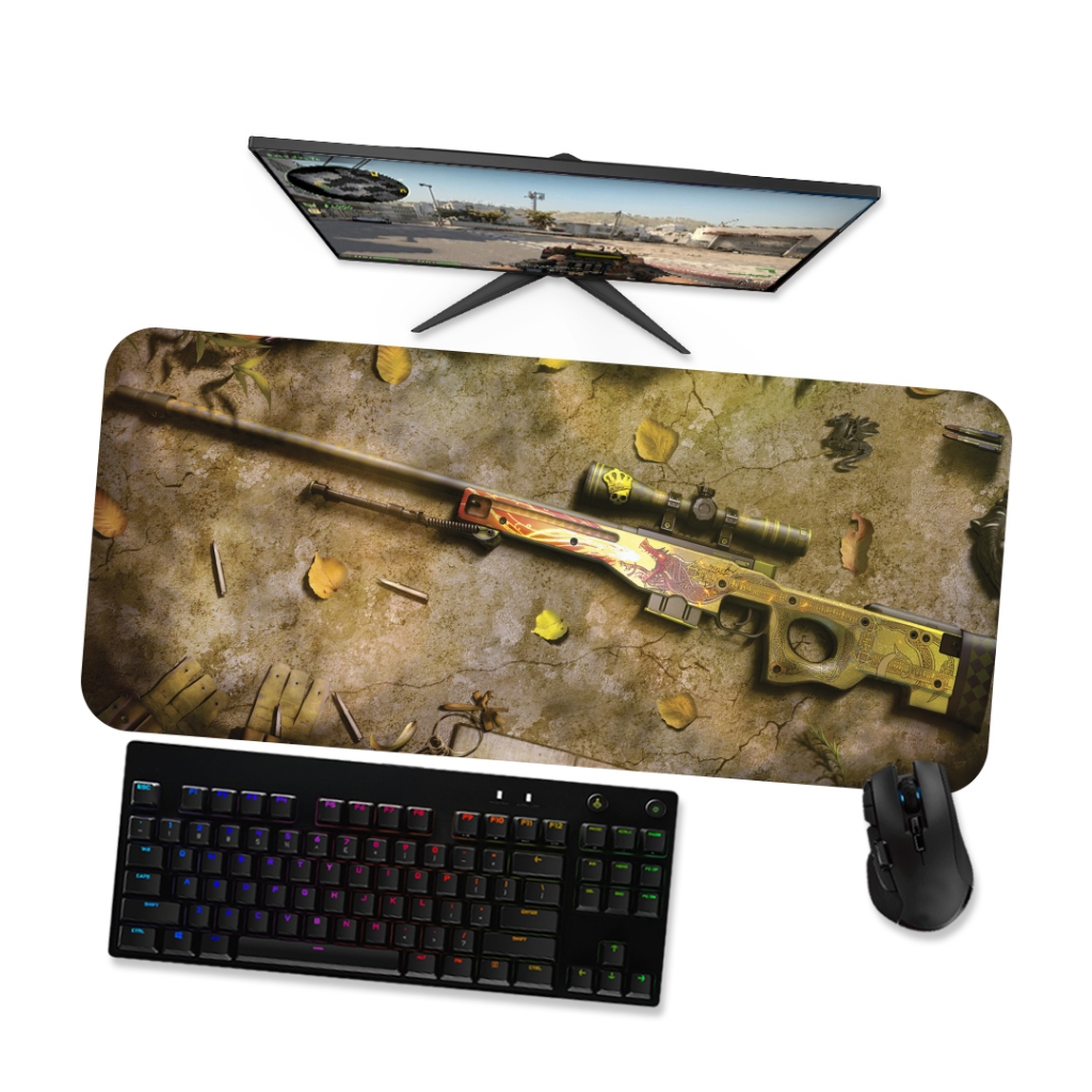 Mouse pad Csgo AWP Dragon Lore - Mousepad Gamer 90x40 80x40 60x40 70x30 ...