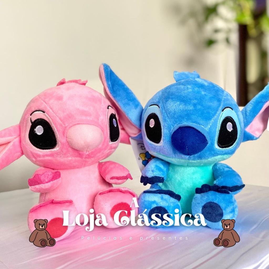 Bicho de Pelúcia Lilo Stitch Angel Boneco, Brinquedo para crianças ...