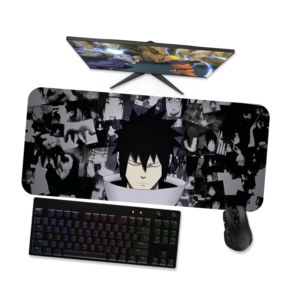 Mouse pad Sasuke Uchiha 2 Naruto Anime - Mousepad Gamer 90x40 80x40 ...
