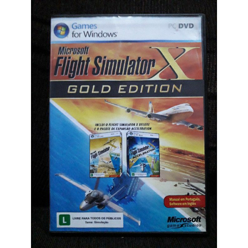 Jogo Microsoft Flight Simulator X Gold Edition - PC Game | Shopee Brasil