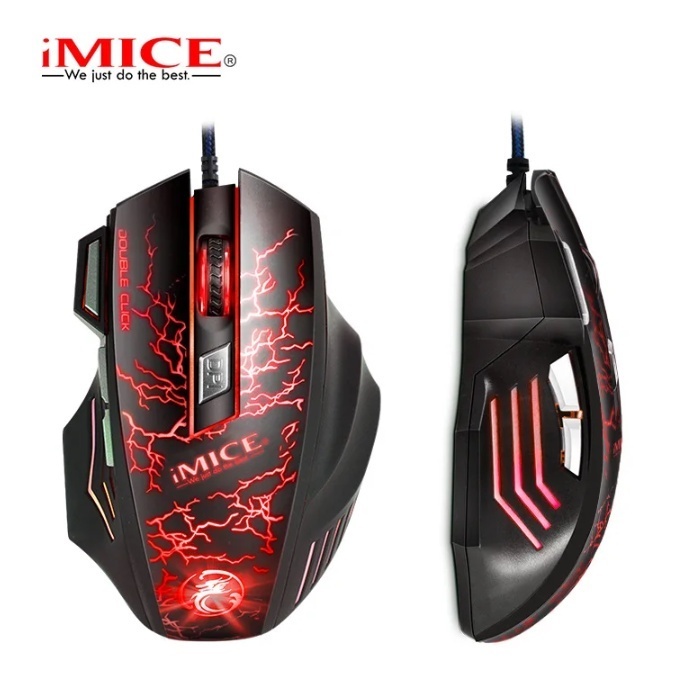 Mouse Gamer X8 led RGB 3200 dpi Confortavel Ergonomico Cabo Reforçado ...