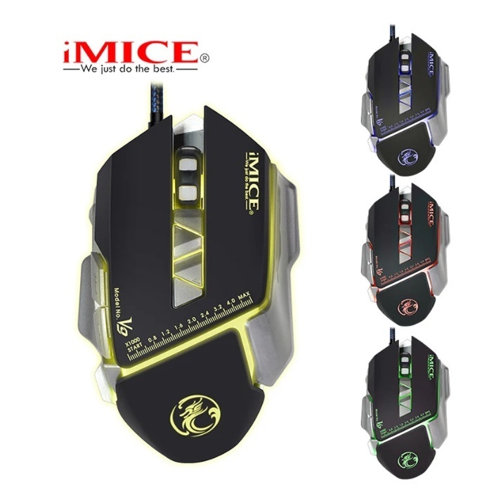 Mouse Gamer X8 led RGB 3200 dpi Confortavel Ergonomico Cabo Reforçado ...
