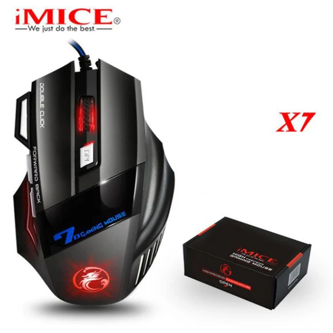 Mouse Gamer X8 led RGB 3200 dpi Confortavel Ergonomico Cabo Reforçado ...