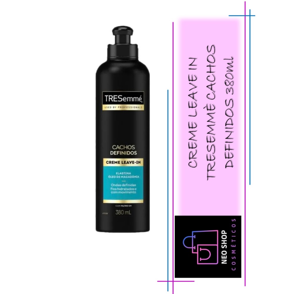 Leave-In Creme Tresemmé Cachos Definidos 380ml | Shopee Brasil