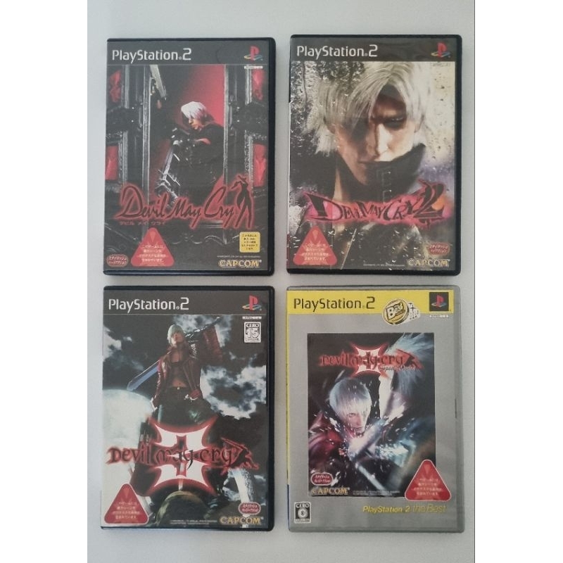 Kit Trilogia Devil May Cry de Playstation 2 (PS2) Original | Shopee Brasil