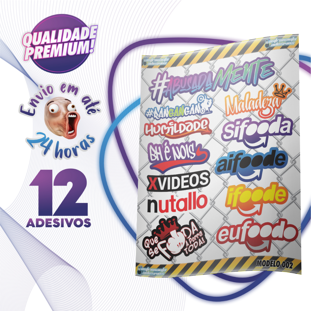 Cartela de Adesivos Moto 12 Adesivos Em Vinil Cartela Bicicleta, Moto, Carro, Bike | Shopee Brasil