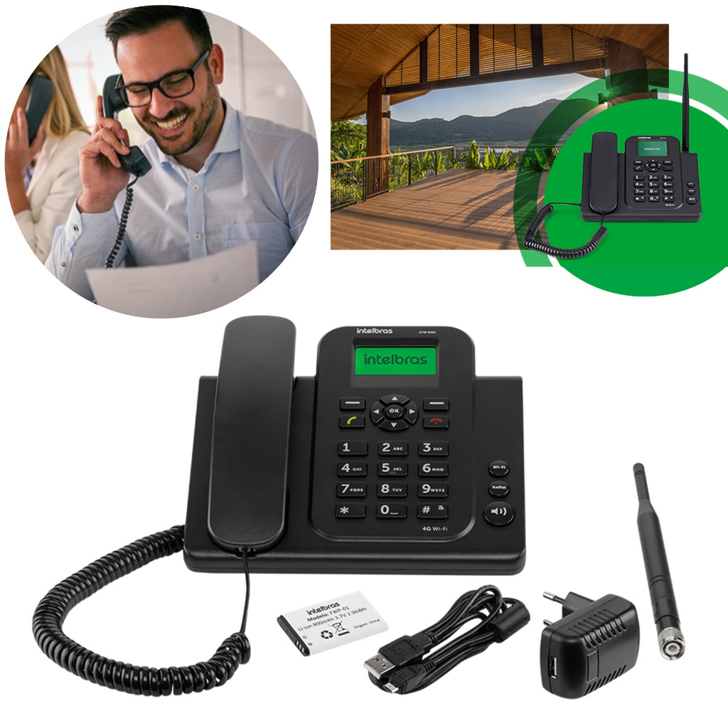 Telefone Celular Fixo Rural Intelbras 4g Wi-fi Cfw 9041 | Shopee Brasil
