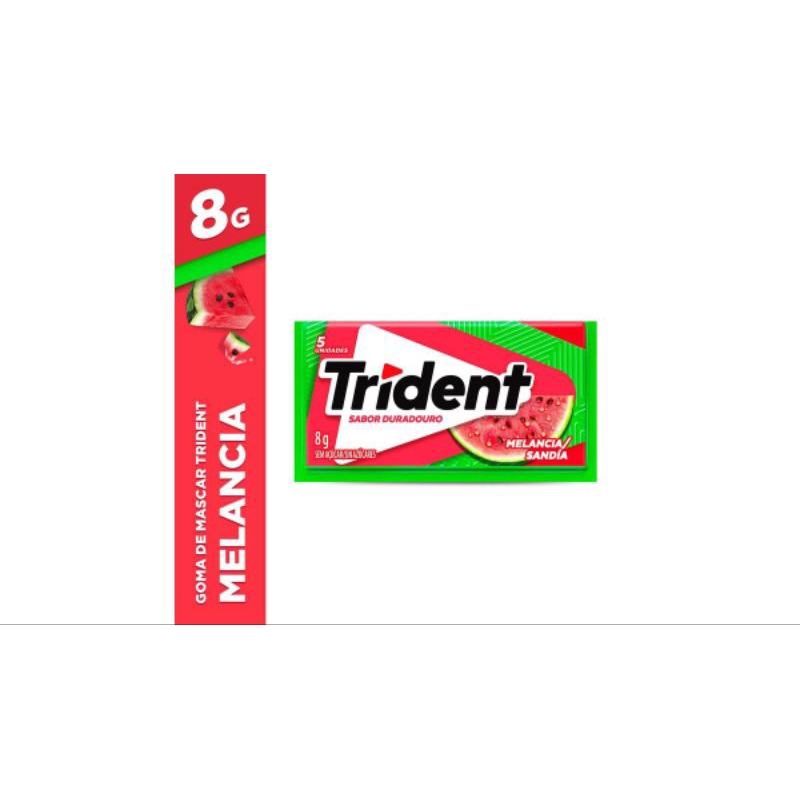 Chiclete Trident 5s Melancia 01 unidade de 8g | Shopee Brasil