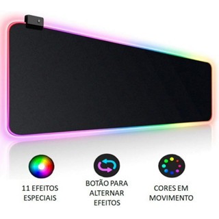 Mousepad gamer com led usb 80x30cm | Shopee Brasil