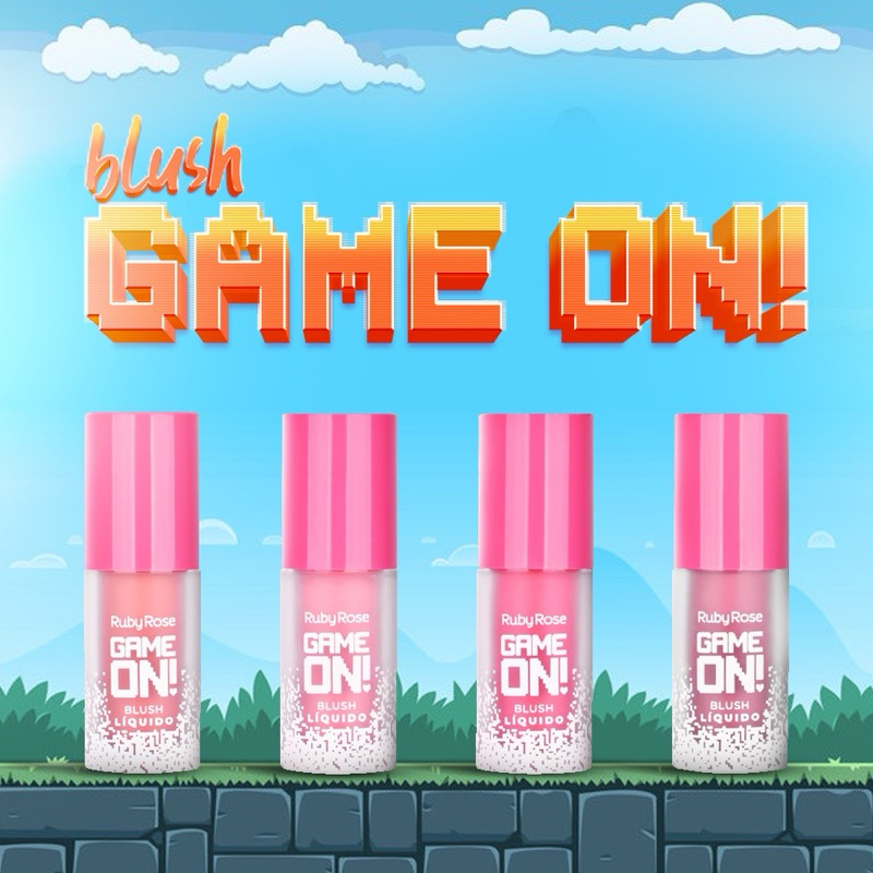 Blush Líquido Game On Ruby Rose | Shopee Brasil