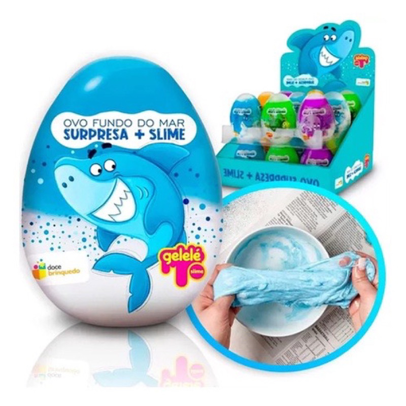 Brinquedo Ovo Surpresa Fundo Do Mar Slime Gelelé | Shopee Brasil