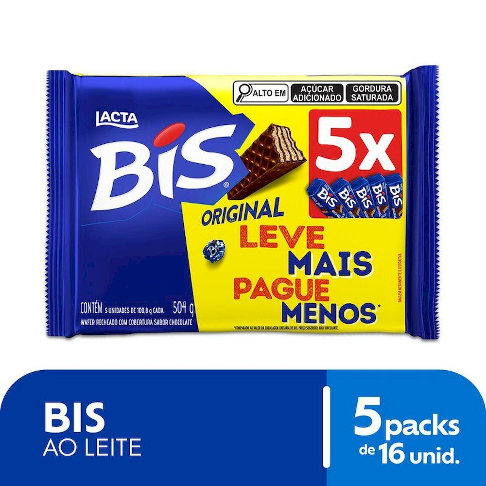Kit Bis - contém 5 caixas - total 80 unidades | Shopee Brasil