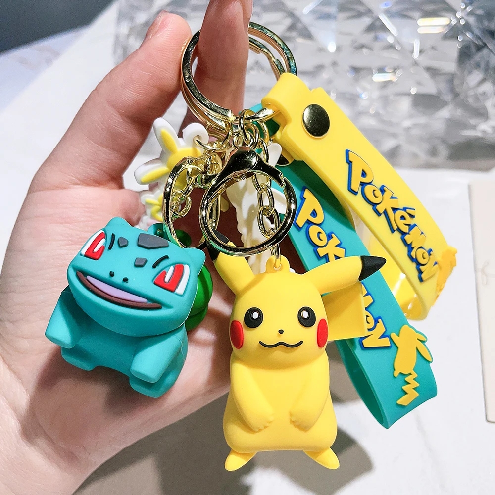 Chaveiro pokemon pikachu charizard bulbasour keychain presente | Shopee ...