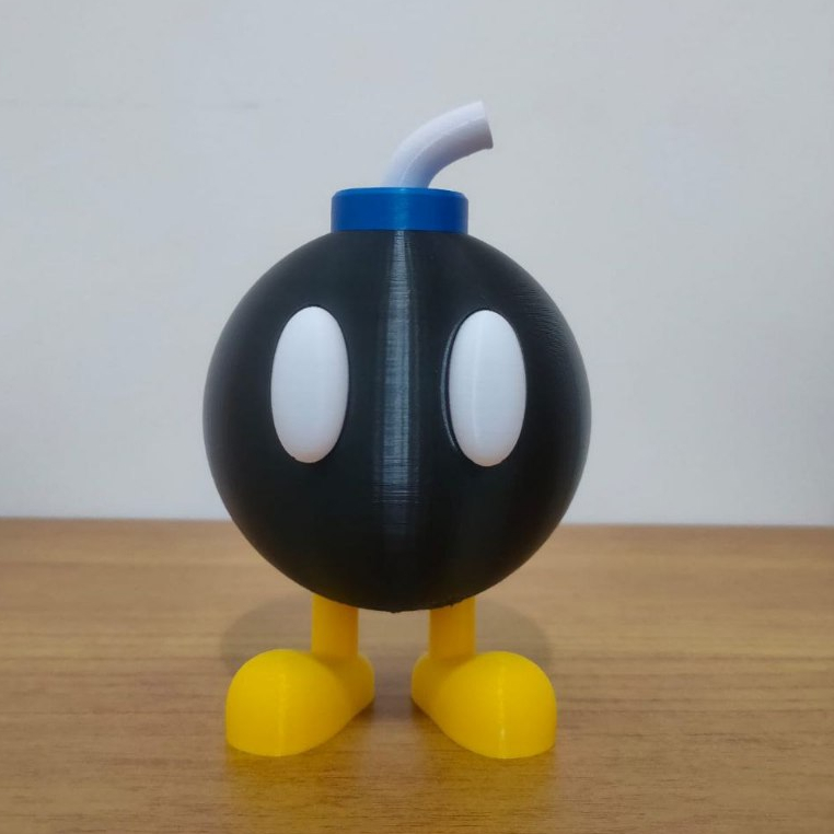 Bob Omb Bomba Mario Bros Impressão 3D | Shopee Brasil