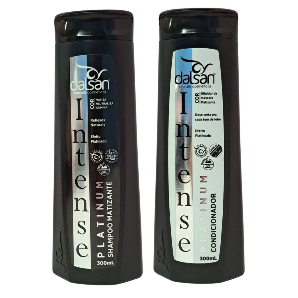 Kit Shampoo e Condicionador Intense Platinum Dalsan | Shopee Brasil