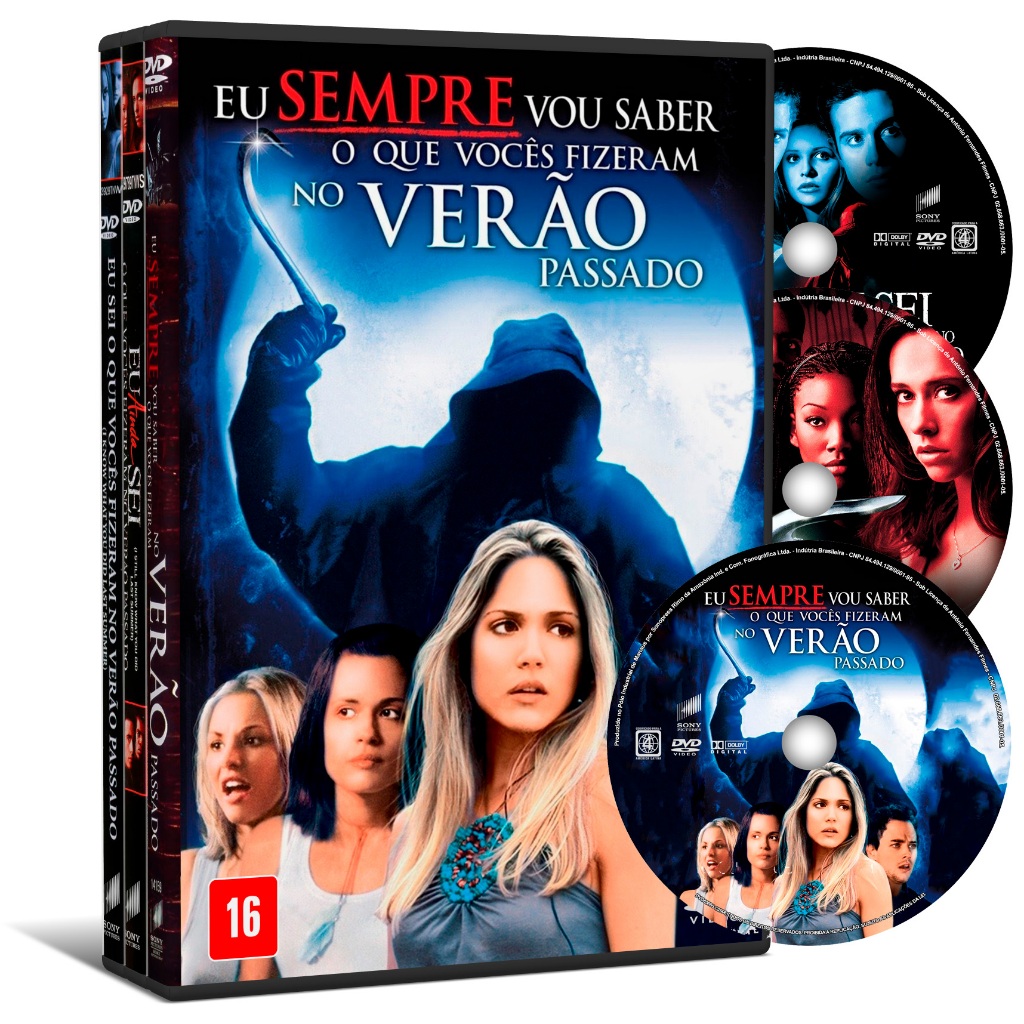 DVD Trilogia Eu Sei o Que Vocês Fizeram no Verão Passado | Shopee Brasil
