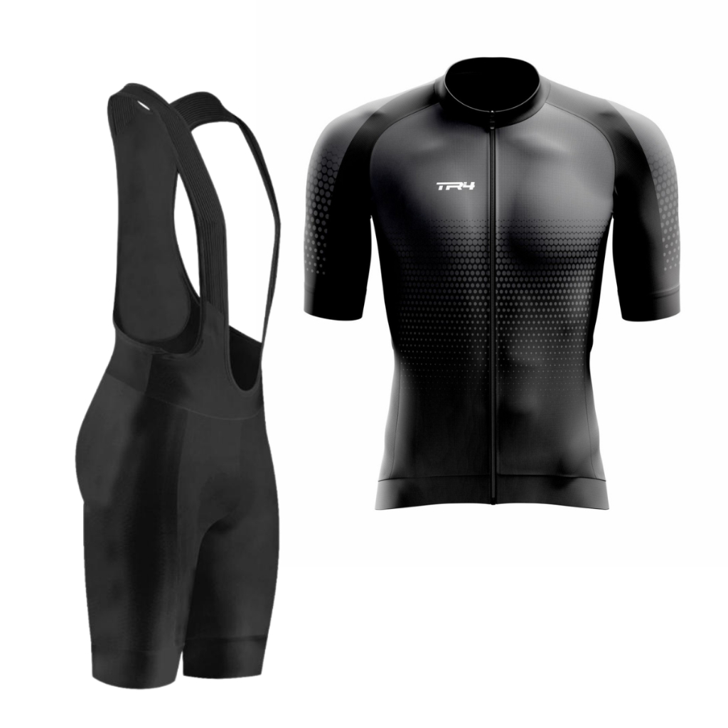 Kit Conjunto Ciclismo Masculino Camisa e Bretelle Short Forro Gel Roupa ...