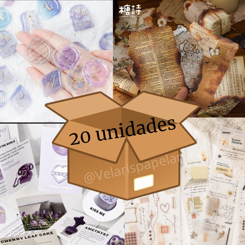 Kit material de scrapbook/ Scrapbooking para colagem artjournal ...