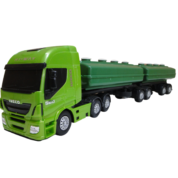 CAMINHAO BRINQUEDO IVECO TANQUE PIPA VERDE 7 EIXOS BITREM | Shopee Brasil
