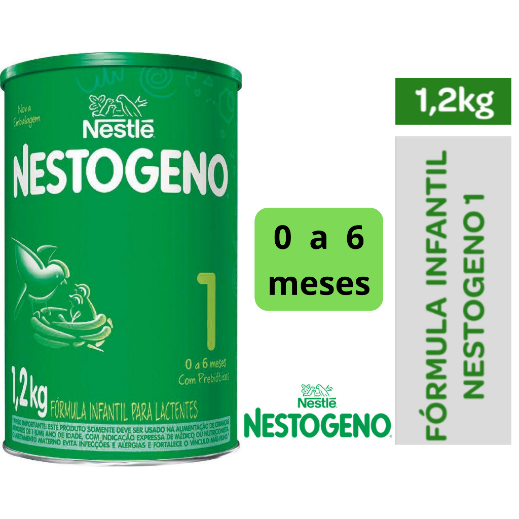 Nestogeno 1 Fórmula Infantil para Lactentes - 1,2Kg - Nestogeno Nestlê ...