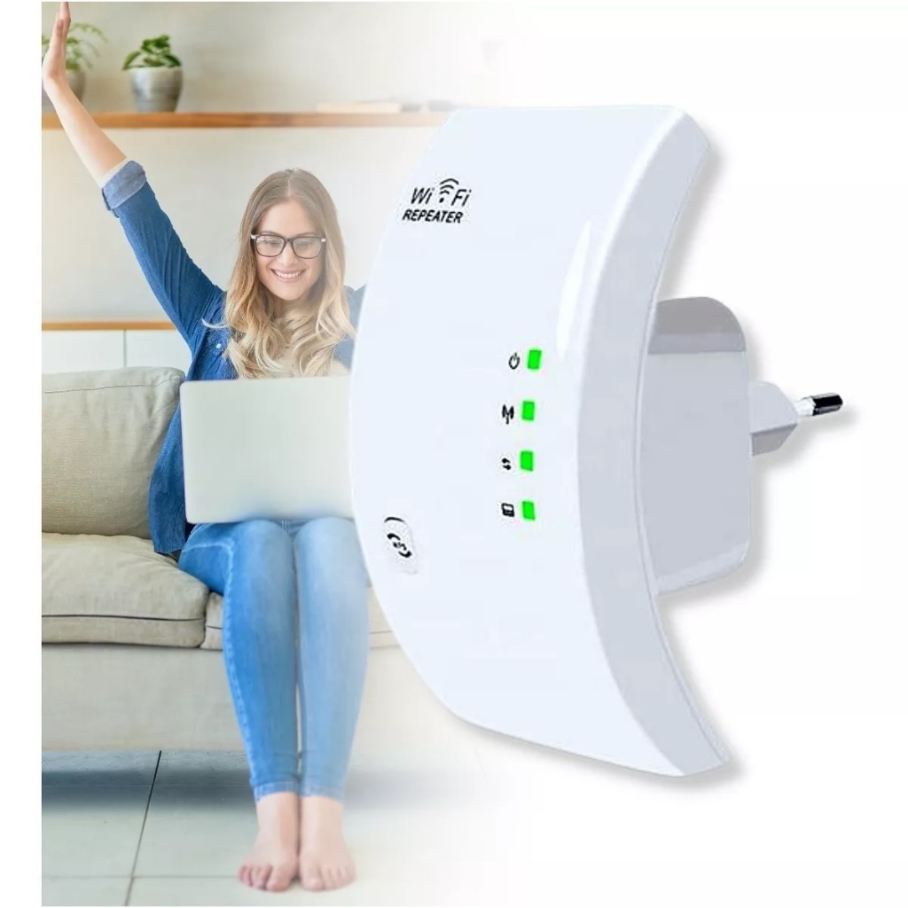 Repetidor wifi amplificador extensor de sinal sem fio | Shopee Brasil