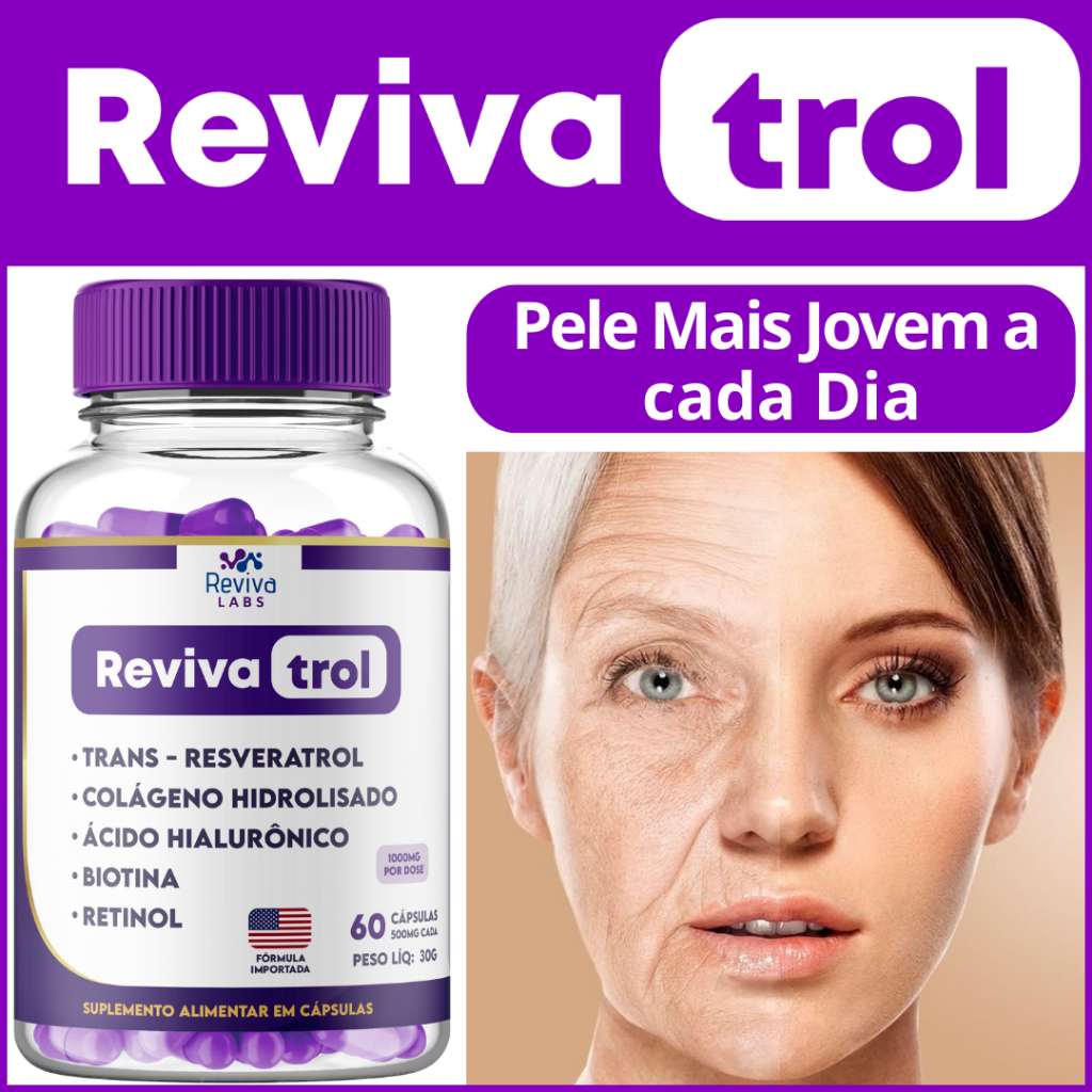 RevivaTrol - Pele Perfeita. Suplemento com Resveratrol Trans, Ácido ...