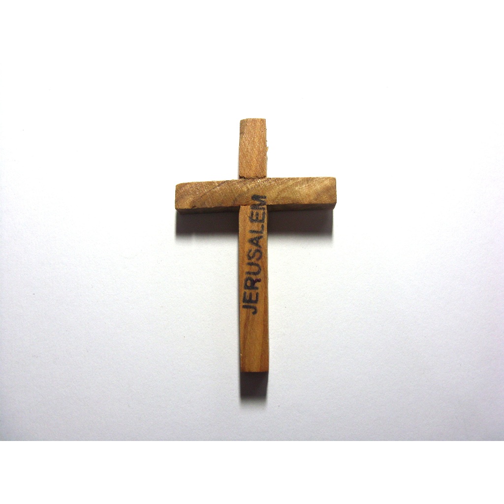 Cruz de Jerusalém, Feita da Madeira da Oliveira Terra Santa, Israel ...