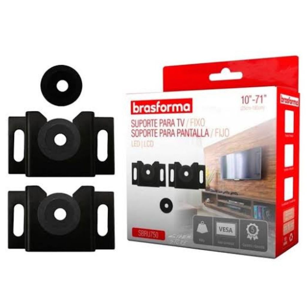 Suporte TV LED,LCD, Plasma, 3D e Smart TV fixo Universal de 10 a 71 ...