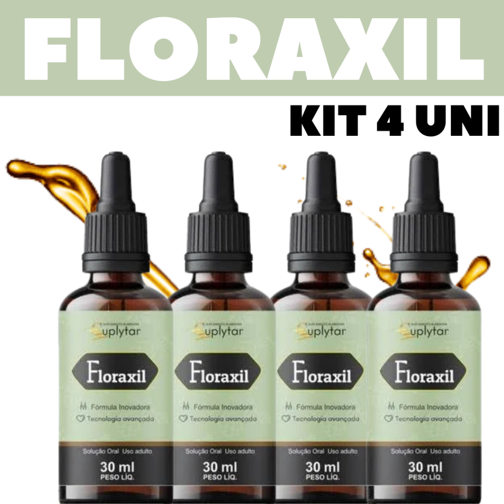 4 FRASCOS FLORAXIL ORIGINAL SUPER POTENTE | Shopee Brasil
