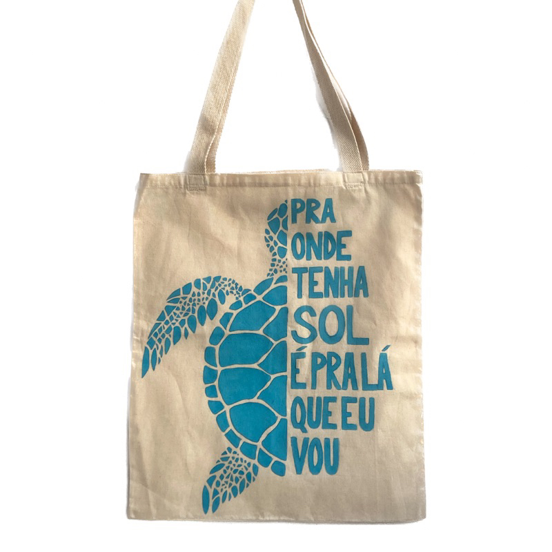 Ecobag O SOL - Pintada à mão | Shopee Brasil