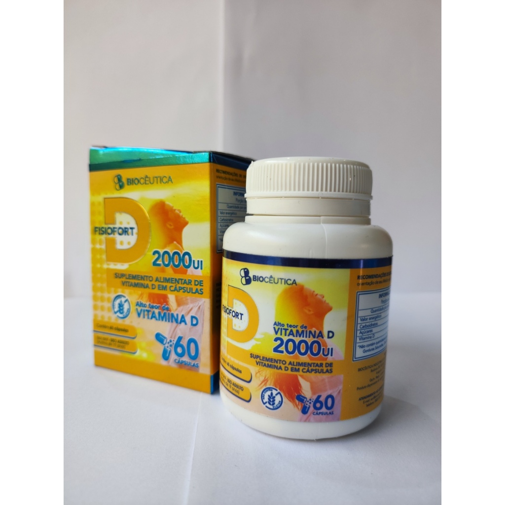 Vitamina D 2000 UI - 60 Cápsulas Biocêutica | Shopee Brasil