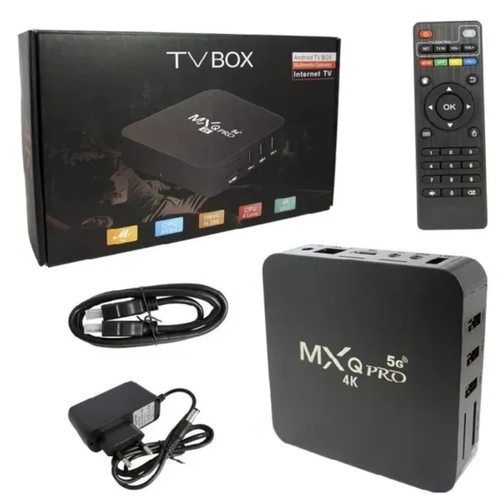 Smart Tv Box Mxq Pro 5g 4K 128g Transforme Sua Tv Em Smart! PRESENTE DE NATAL Envio Já ...