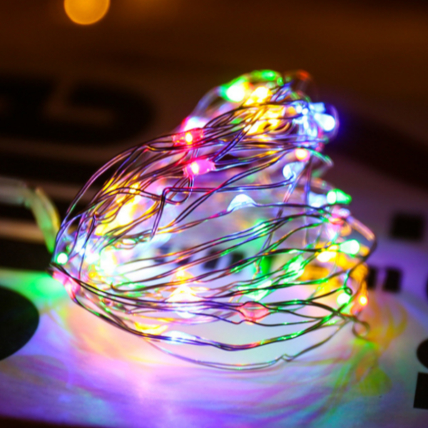 10 Luzes De Fada Luzes De LED 3metros Luzes De Fio Cobre Para Festa Em ...