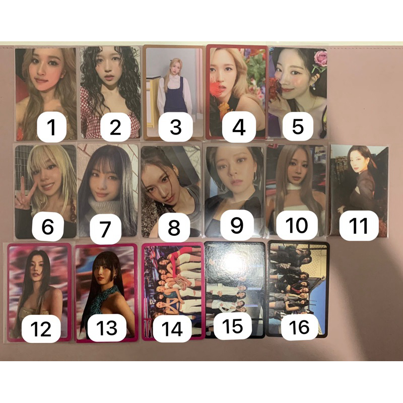 Photocards originais TWICE - Nayeon - Jeongyeon - Momo - Sana - Jihyo - Mina - Dahyun ...