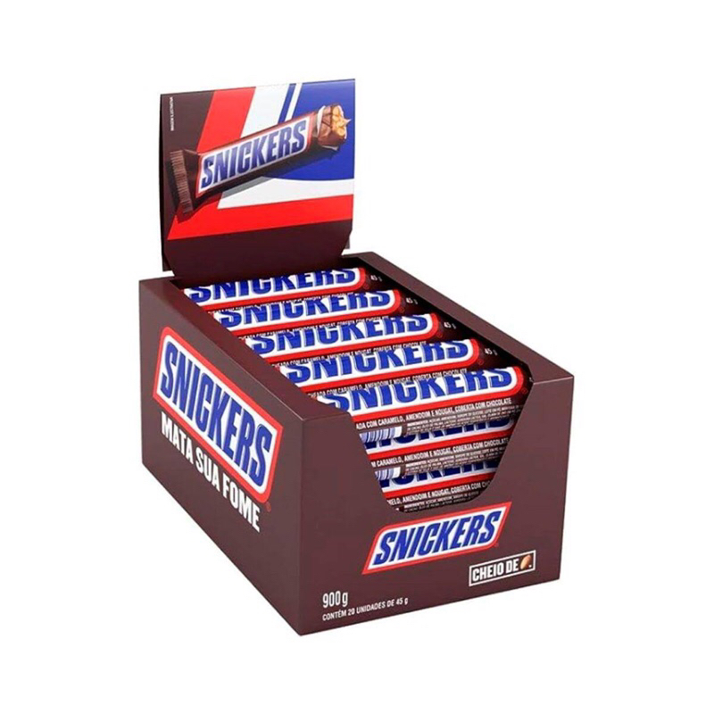 Kit 10 Chocolate Snickers ou Caixa com 20 Unidades chocolate Snickers ...