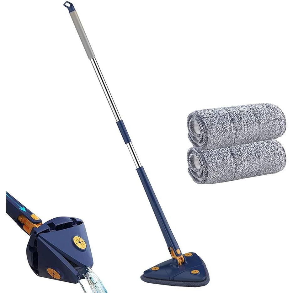 Mop de limpeza triangular | Limpador de parede triângulo flexível com ...