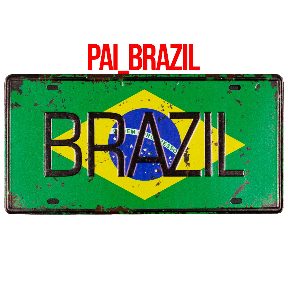 QUADRO PLACA DECORATIVA METAL PAISES AMERICA DOS SUL BRASIL | Shopee Brasil