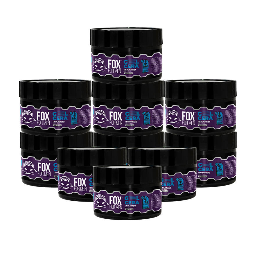 Gel Cera 300g - Fox For Men - 10 UNIDADES | Shopee Brasil