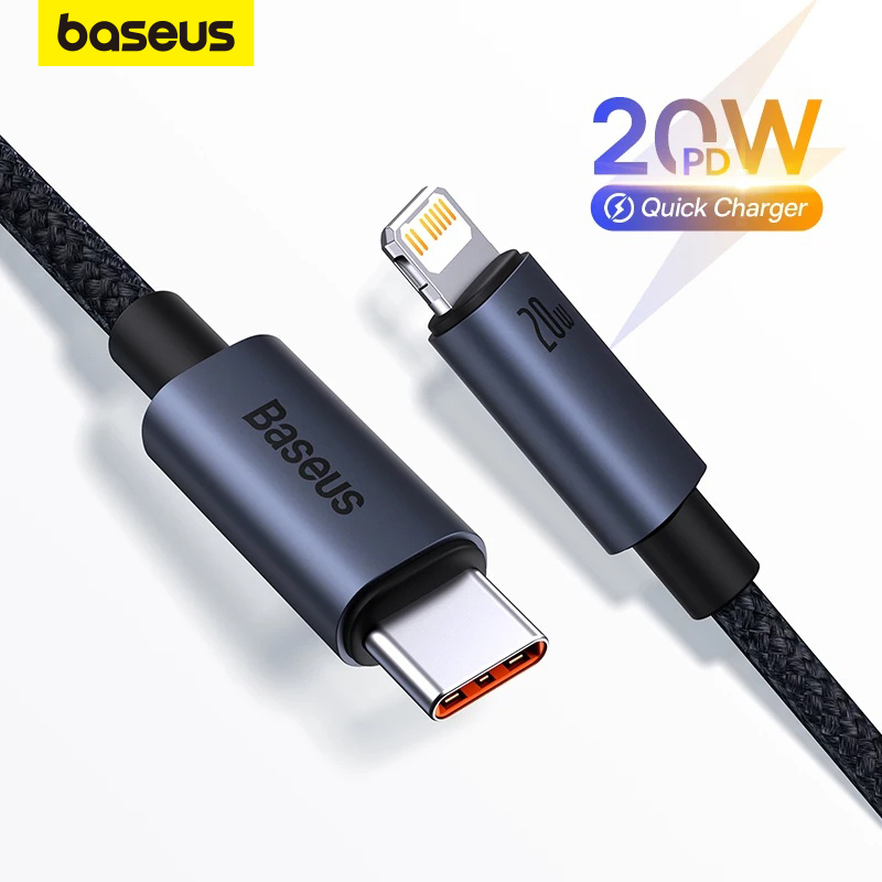 Cabo Carregamento Rápido Iphone Tipo C Lightning BASEUS PD 20w Essager ...