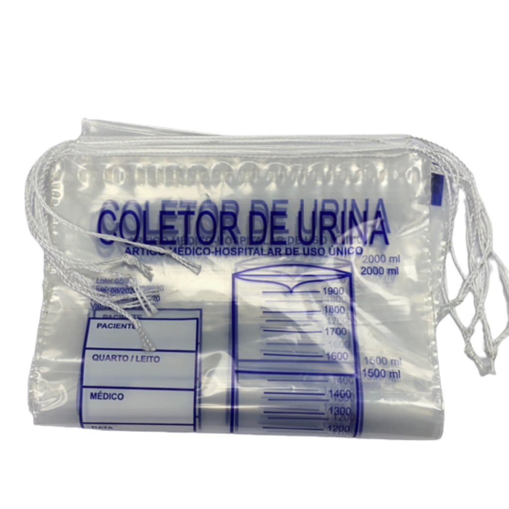 COLETOR DE URINA ADULTO 2LT- Maxicor- pct/100. | Shopee Brasil