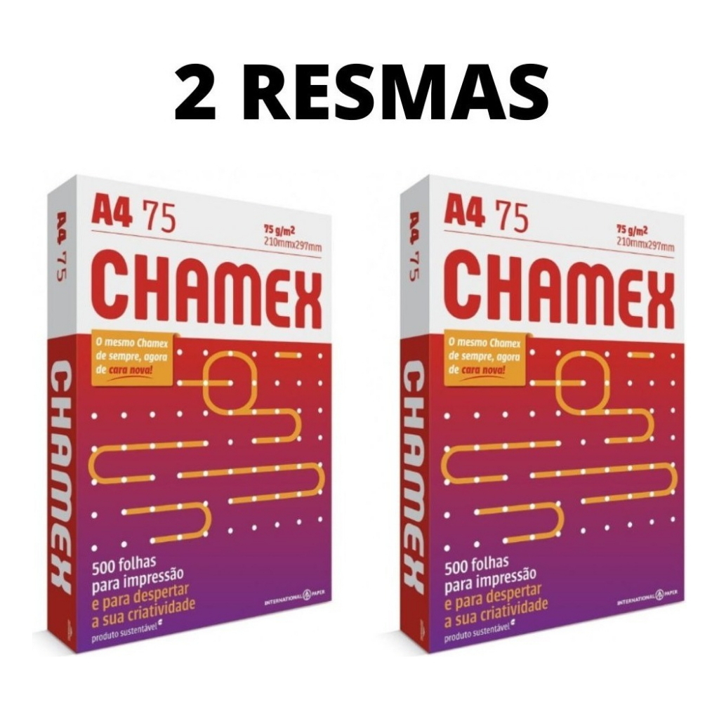 Papel Sulfite A4 75g Chamex 1000 Folhas | Shopee Brasil