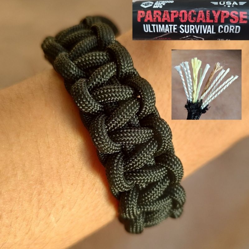 Bracelete de Parapocalypse Sobrevivencialista - 11 linhas em um! Acessório de Sobrevivência para ...
